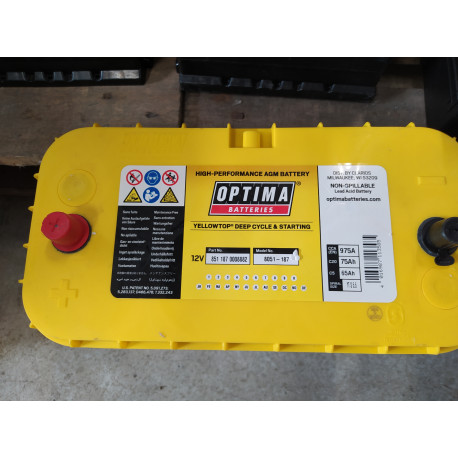 ᐅ Batteria OPTIMA YTS5.5 12V 75AH Gialla | ELettromeccanica Calzolari